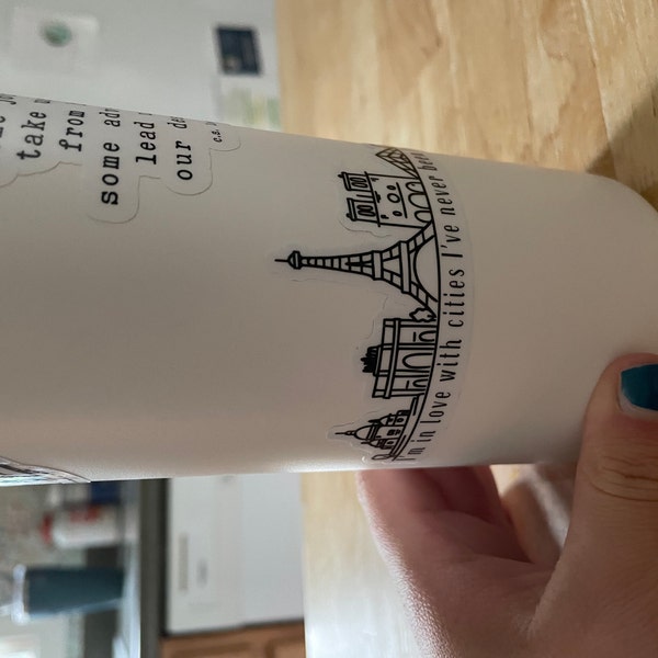 Melting Ice Cube Sticker Vinyl Stickers Waterproof Sticker Water Bottle ...