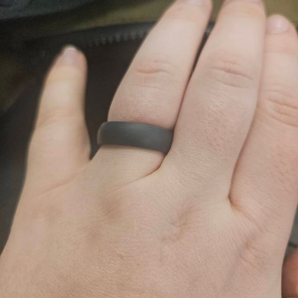 Custom Engraved Silicone Ring for Men Women, Personalized Silicone ...