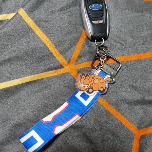 Fat Orange Cat Car Keychain - Etsy