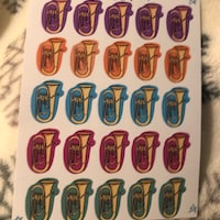 Tuba/sousaphone Stickers - Etsy