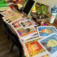 Famous Artist Paper Dolls monet, Basquiat, Haring, O'keeffe, Da Vinci ...