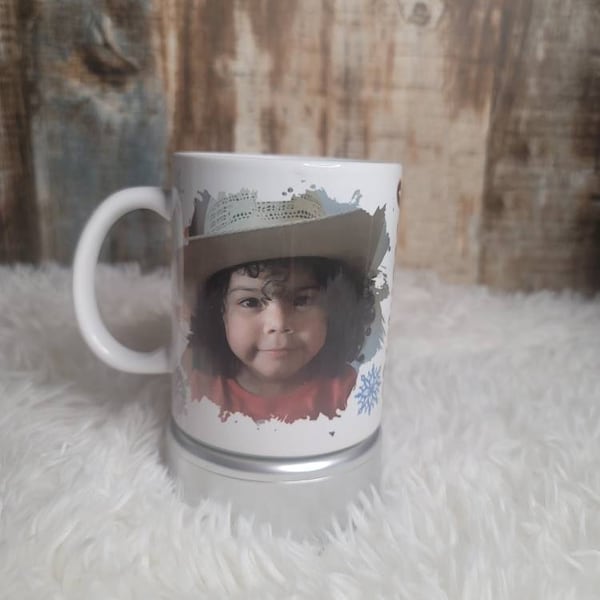 2 Photo Frame Mug, Picture Mug Template, Photo Mug Sublimation Design ...