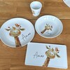 Kinderteller mit Namen personalisiert, Kindergeschirr Set Melamin, Kindergeschenk, Taufe ...