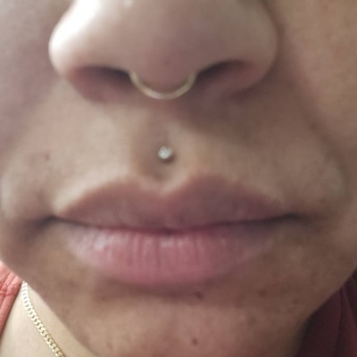 14K Solid Gold Teardrop Rook Earring Dainty Rook Piercing Eyebrow ...