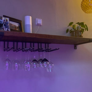 DIY Hardware. Hanging Wine and Glass Rack With Optional - Etsy