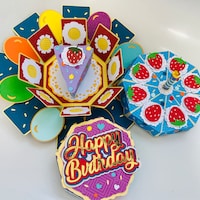 BIRTHDAY CAKE Exploding Box SVG Download Digitale Progetto per Scanncut ...