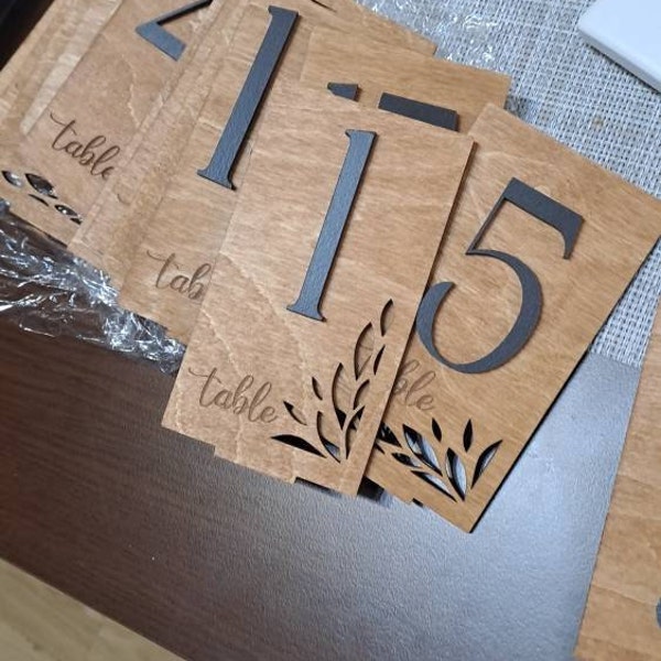 Wedding Table Numbers, Rustic Wedding Decor, Custom Wedding Table ...