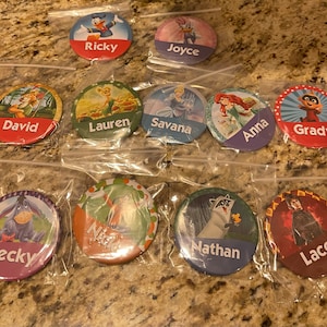 Disney Inspired Celebrations Buttons Custom Birthday Buttons - Etsy