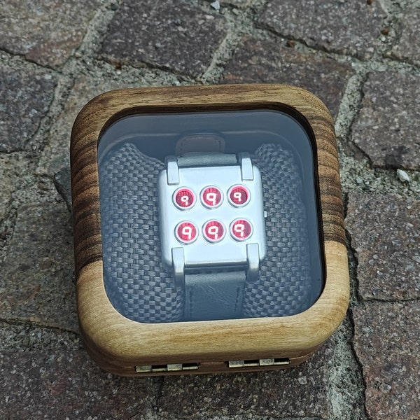 Wood Watch Box for Him Personalized Gift Watch Case, Stylish Rustic ...