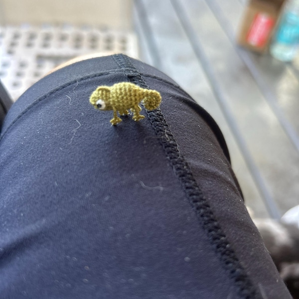 Micro Crochet Amigurumi Realistic Lemur Art, Mini Micro Animals Lemur ...