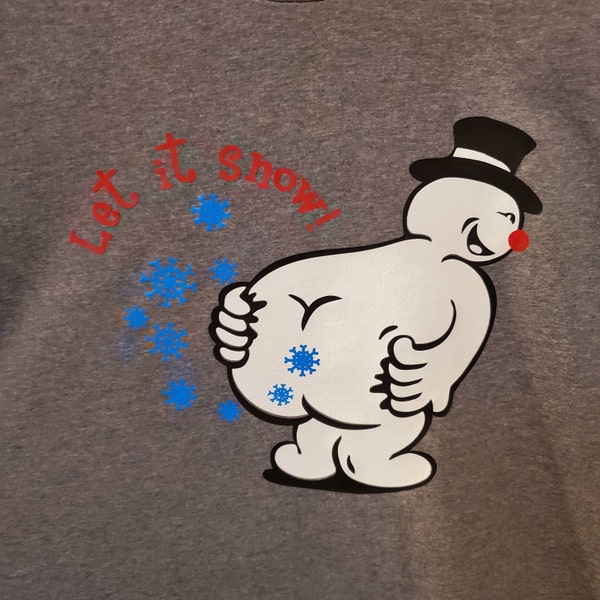 Farting Snowman SVG, Funny Frosty Cricut Silhouette Files (digital ...