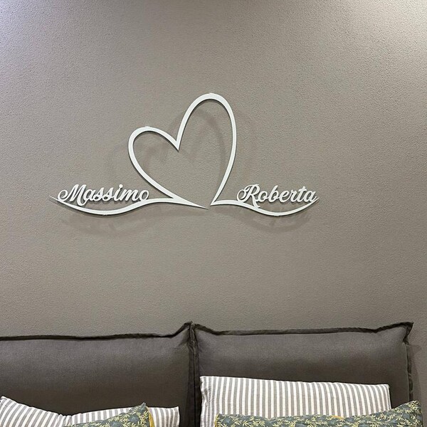 Metal Custom Love Sign, Heart and Love Large Metal Wall Art ...