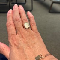 925 Sterling Silver Monogram Flip Ring, Two Sided Ring, Double Side ...