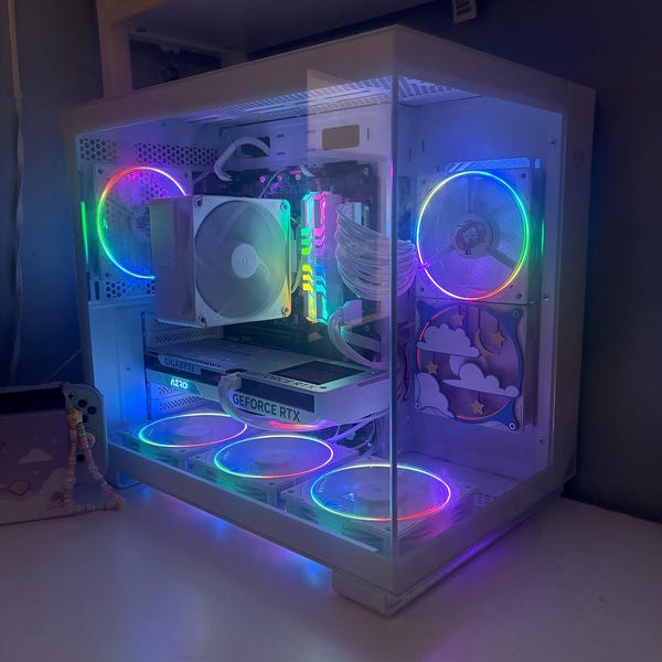 Whimsical Sakura Fan Grill for Computer Case – Cherry Blossom-inspired ...