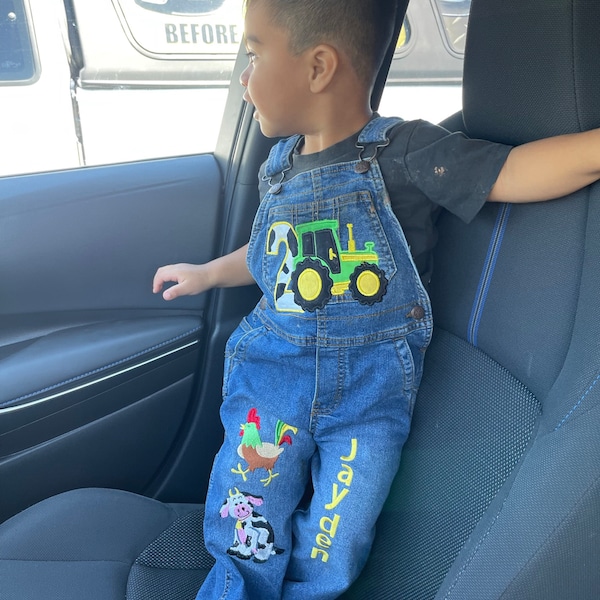 Birthday Farm Yard Overalls-birthday Farm Cow Pig Birthday Outfit ...