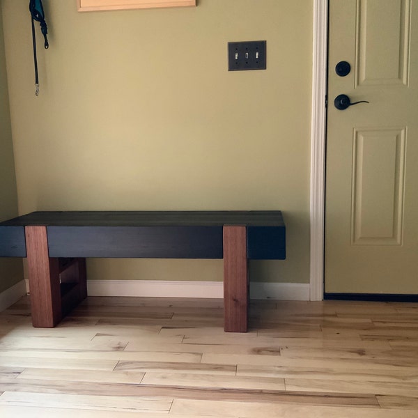 Custom Cedar Shou Sugi Ban Bench - Etsy