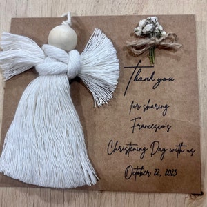 Macrame Mini Angels Baptism Angel Gift Christening - Etsy