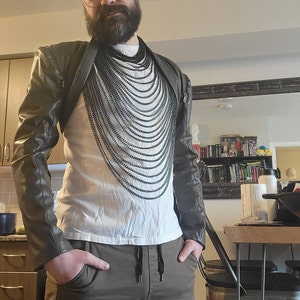 Body Chain Shoulder Men Gold Bodychain Man Harness Cuban Chain - Etsy