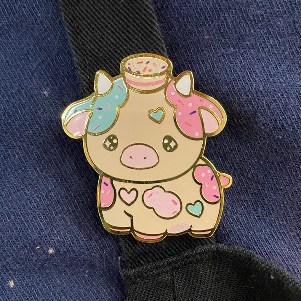 Ice Cream Cow Mystery Pin Bag, Cute Cow Enamel Pin Blind Bag, Cow Pin ...