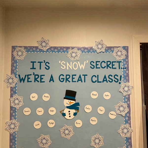 Winter Bulletin Board Kit | Teachers School Bulletin Board Cutouts ...