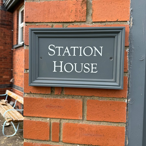 Custom Traditional Hand Painted Framed House Name Sign, Personalised - Etsy