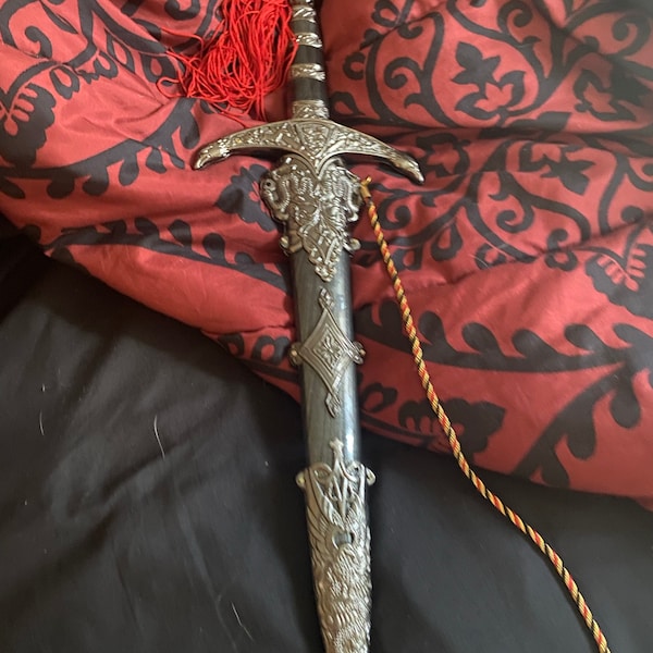 Personalized FANTASY SWORD & SHEATH Swords Gamer Cosplay Larp Groomsmen ...