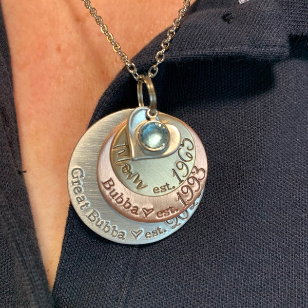 Personalized Stamped Great Grandma Keychain. Pregnancy Announcement for ...