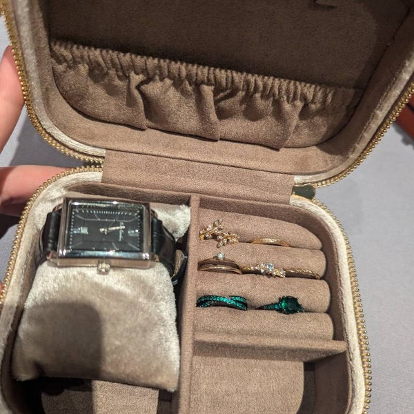 Custom Velvet Jewelry Box, Watch Box for Women, Wedding Gift, Birthday ...