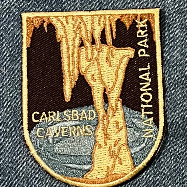 Carlsbad Caverns National Park Embroidered Iron on Patch, Carlsbad ...