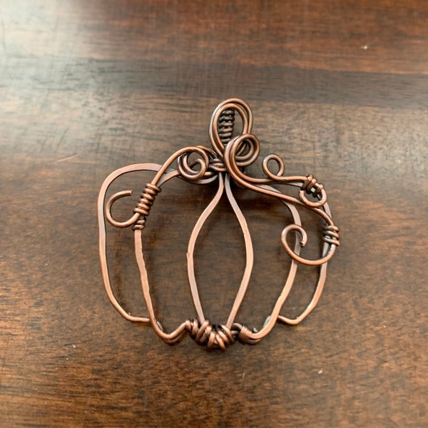 Wire Wrapped Pumpkin Pendant Template Pattern : Downloadable File With ...