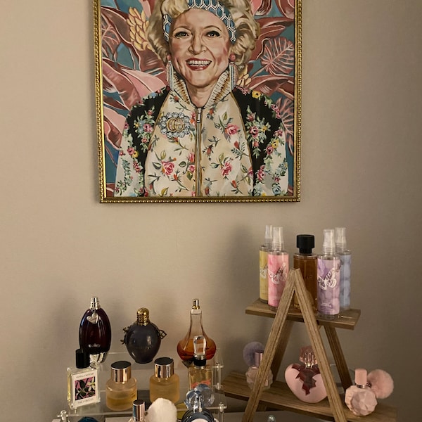 Rose - Rose Nylund - Acrylic Painting - Betty White - Art Print ...