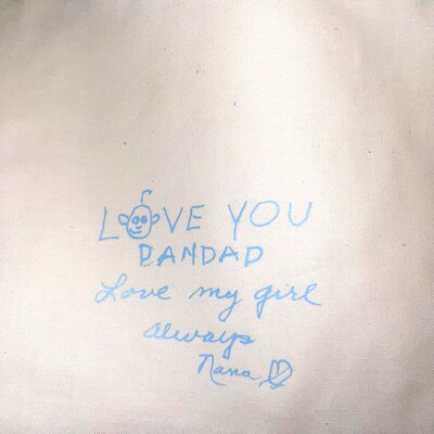 Loved Ones Handwriting Patch, Wedding Patch, Something Blue, Your Handwriting Quilt Block ...