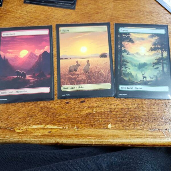 Scenic Art Trees and Sun Playmat High Quality and Detailed Art Playmat ...