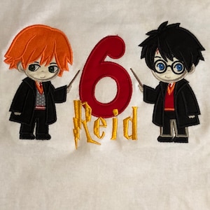 Ginger Wizard Boy Wizard Applique Design Instant Download - Etsy