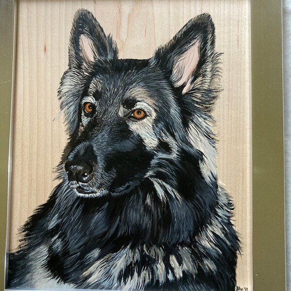 People Portrait Pyrography Wood Burn Art Wall Plaque 5 X 7 Inches Made ...