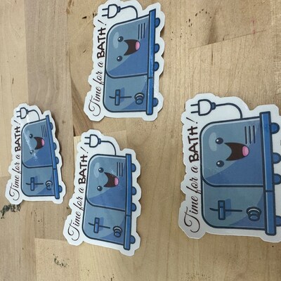 Set of 5 Stickers, Sticker Pack Bundle, Instant Digital Download, Funny ...