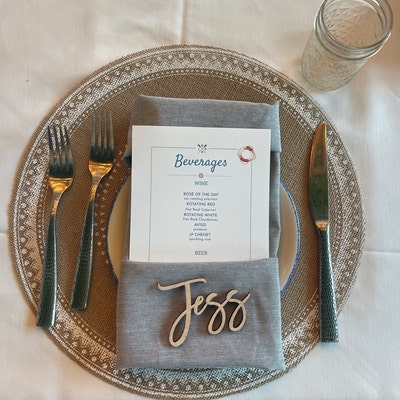 Name Place Cards. Wedding Name Place Plates. Wooden Table Names. SMALL ...