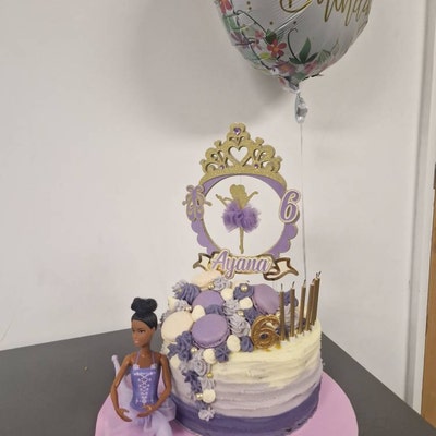 Ballerina Cake Topper With Spinning Ballerina - Etsy