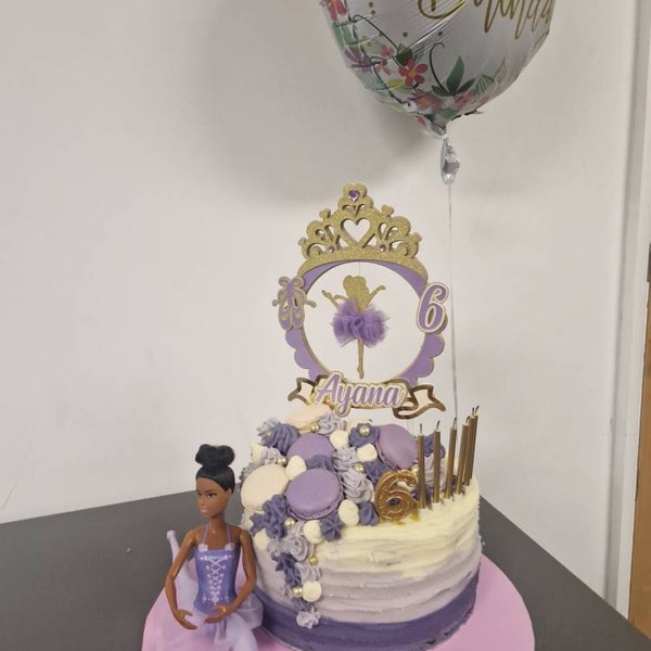 Ballerina Cake Topper With Spinning Ballerina - Etsy
