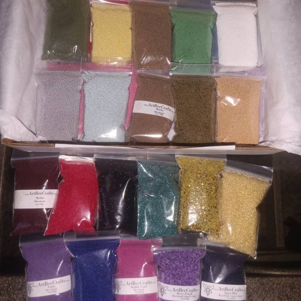 Silver- Microbeads (no Holes) 1.0mm - 1.2mm Caviar Beads USES: Nails ...