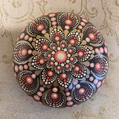 Digital Dot Mandala Flower Pattern Sapphire Dreams Delicate Dots Andrea ...