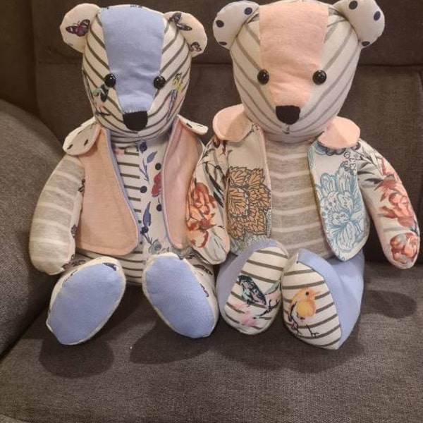 Memory Bear Patterns Video Tutorial Easy Pattern PDF Pattern Sewing ...