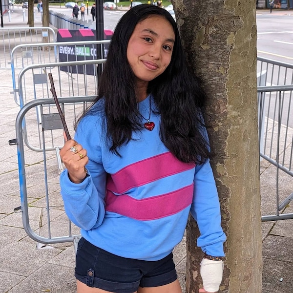 Frisk Shirt, Undertale Shirt, Frisk Sweatshirt, Costume, Cosplay Shirt ...