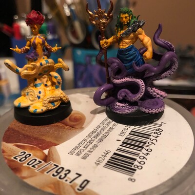 Cecaelia, Male and Female Resin Miniature for D&D Dungeons and Dragons ...