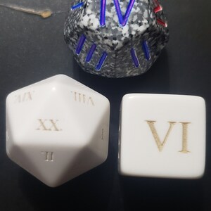 10D8 10 Eight Sided 16mm Blank White Dice RPG Gaming | Etsy