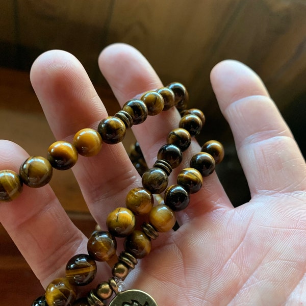 Tibetan Coconut Shell Bead Bracelet. Stunning Coconut Shell Beaded Men ...