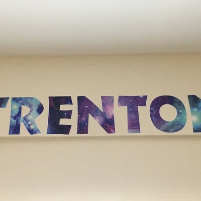 Galaxy Name Wall Decal Galaxy Name Sign Wall Art Sticker Personalized ...