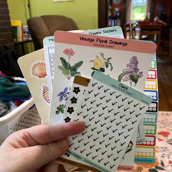 Tiny Circles 5mm Mini Sticker Sheet | 130 Tiny (5mm / .19in) Circles ...