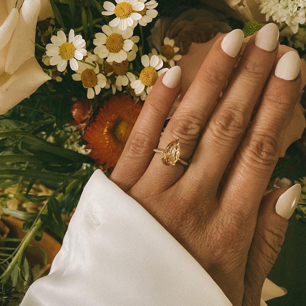 Chunky Genuine Multi Gemstone Silver Ring, Handmade Gemstone Ladies ...