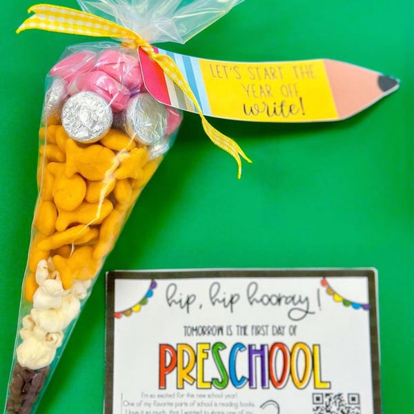 Printable Pencil Gift Tag: Back to School Staff Gift (instant Download ...